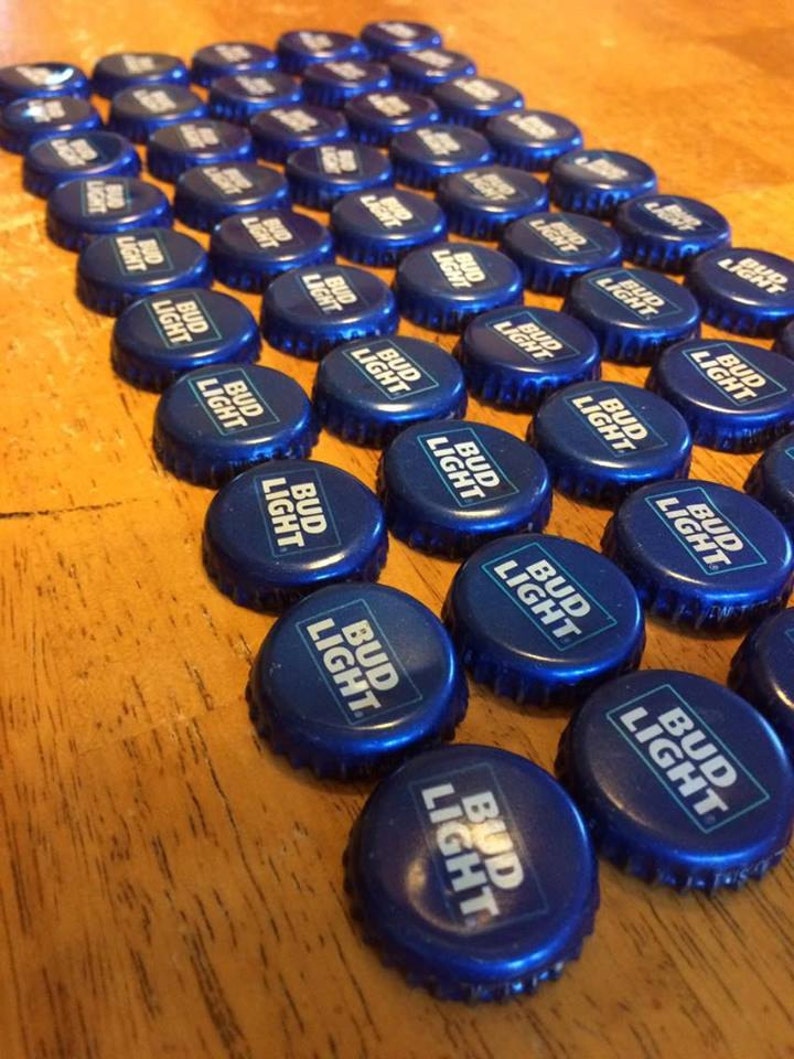 50 Bud Light Bottle Caps - Etsy