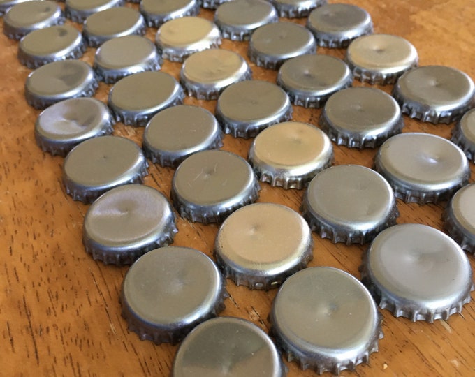 50 Silver Bottle Caps - Etsy