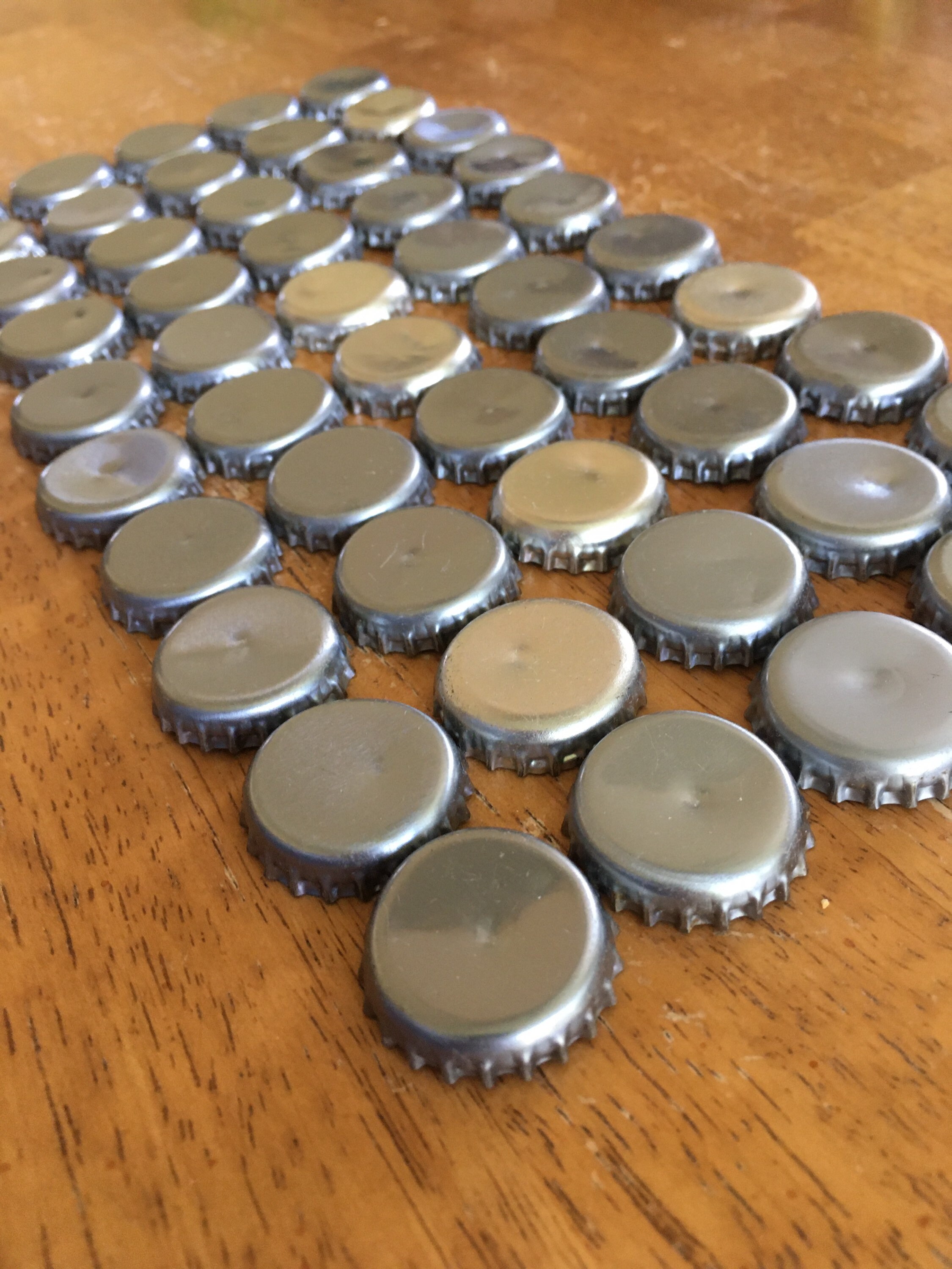 50 Silver Bottle Caps - Etsy