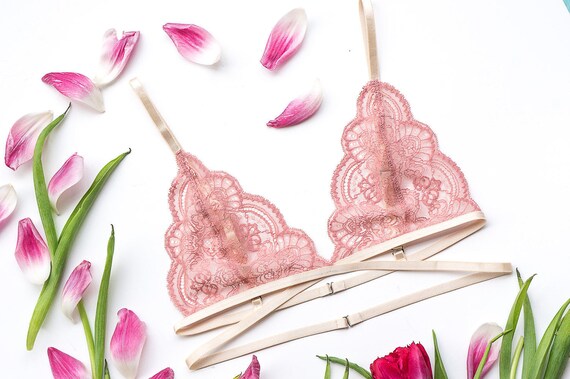 Dentelle Soutien Gorge Dentelle Bralette Doux Soutien Gorge Etsy