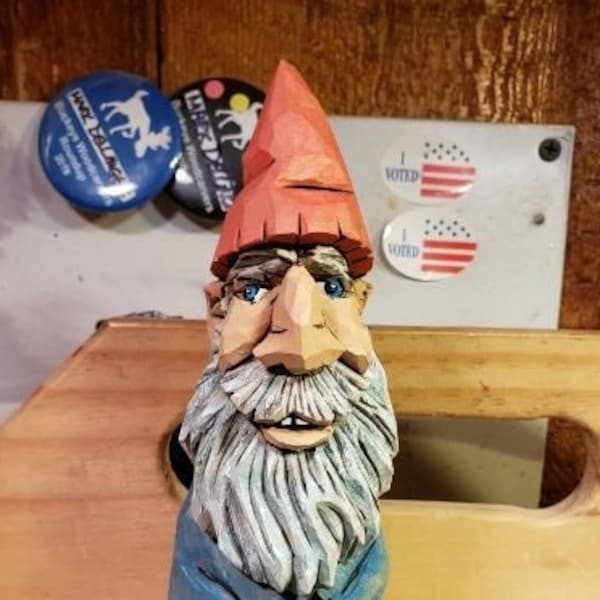 Hand Carved Gnomes - Etsy