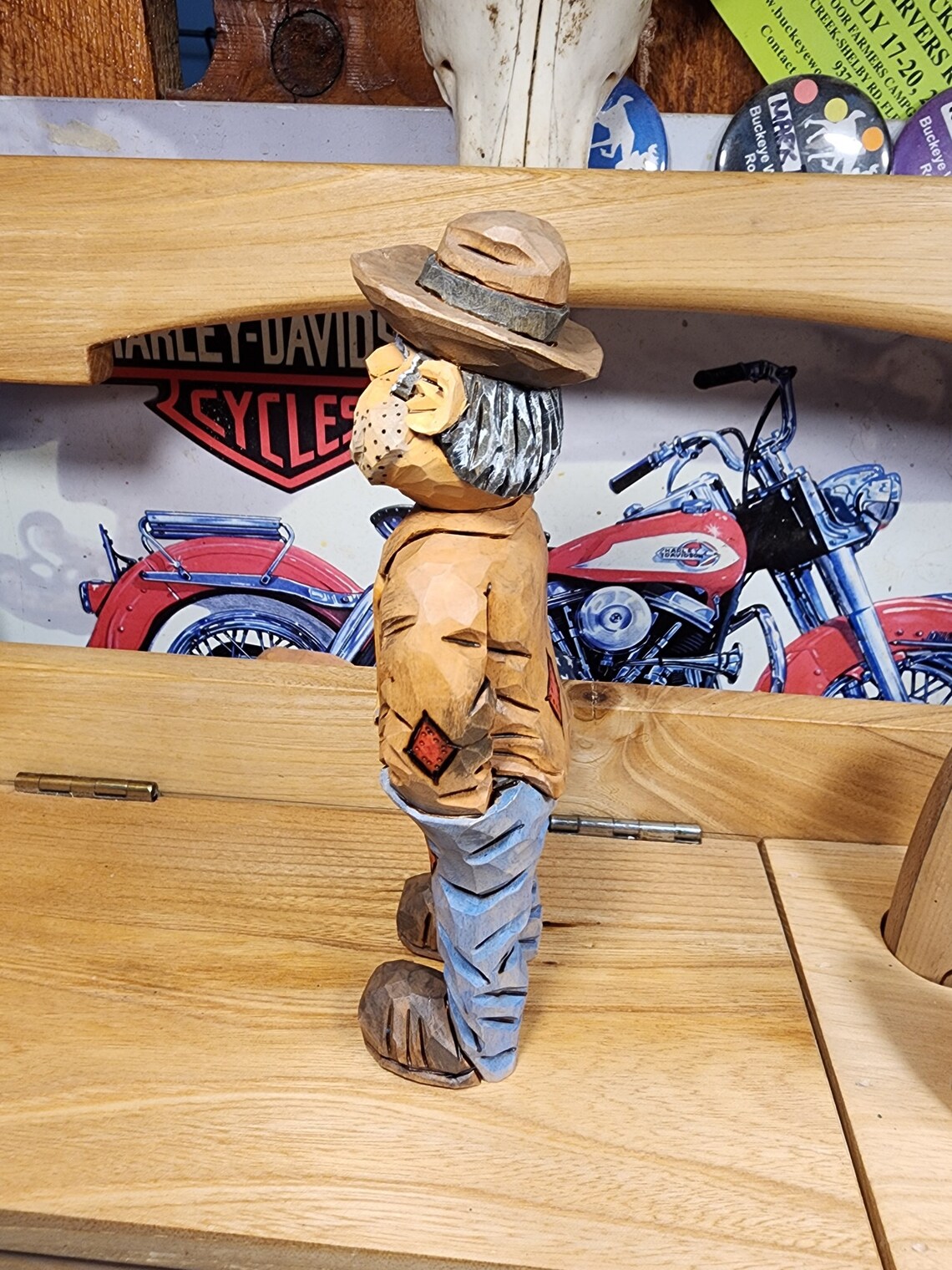 Hobo Woodcarving From the Hobo Series Hand Carved and Hand Painted by ...