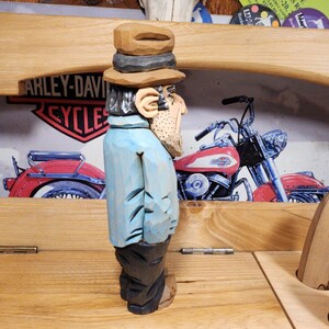 Hobo With Cigar Woodcarving From the Hobo Series Hand Carved and Hand ...