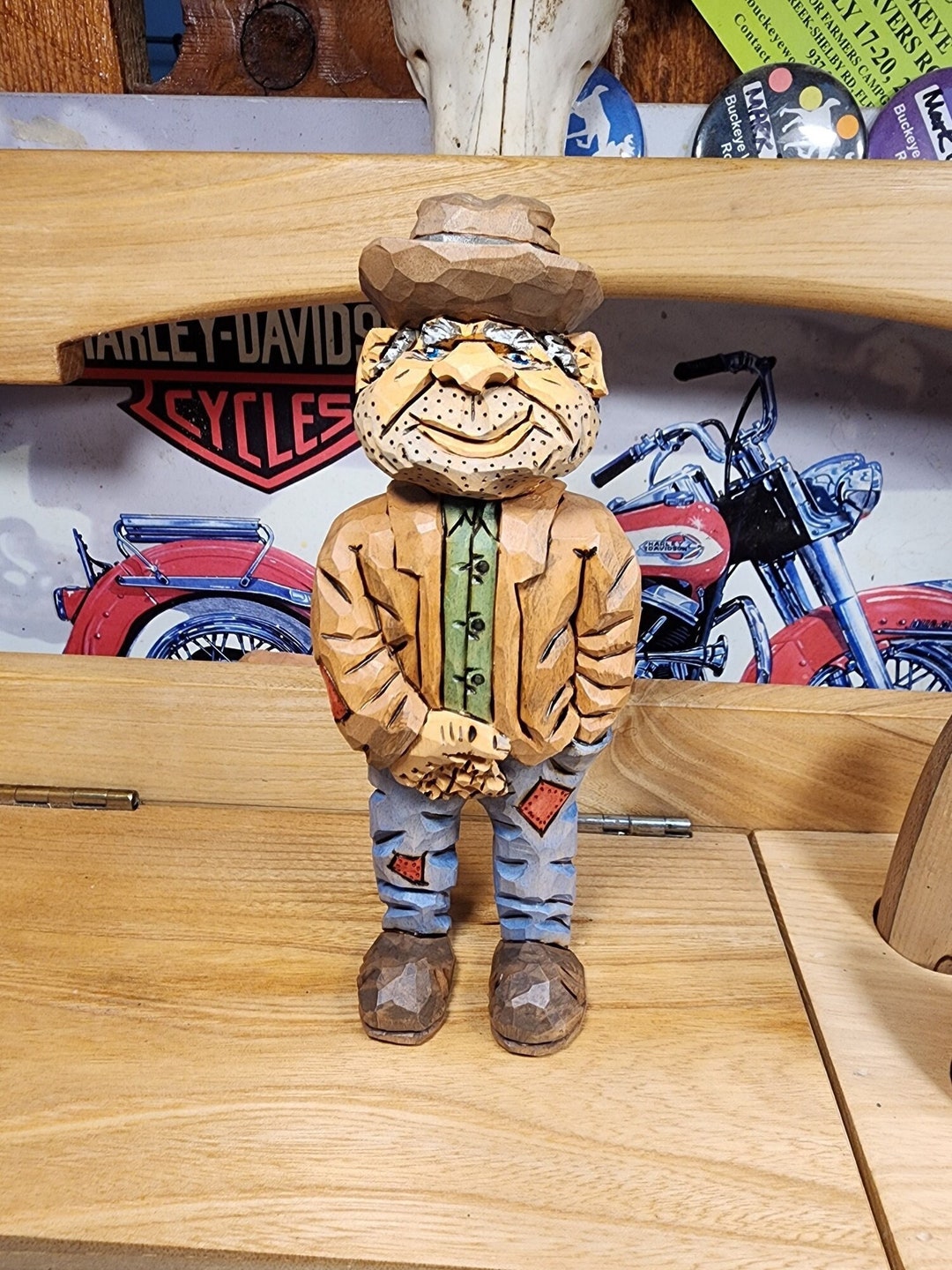 Hobo Woodcarving From the Hobo Series Hand Carved and Hand Painted by ...