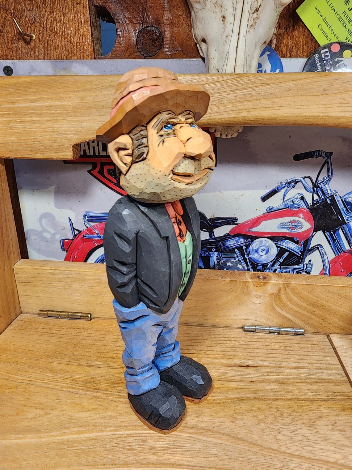 Hobo Woodcarving From the Hobo Series Hand Carved and Hand Painted by ...