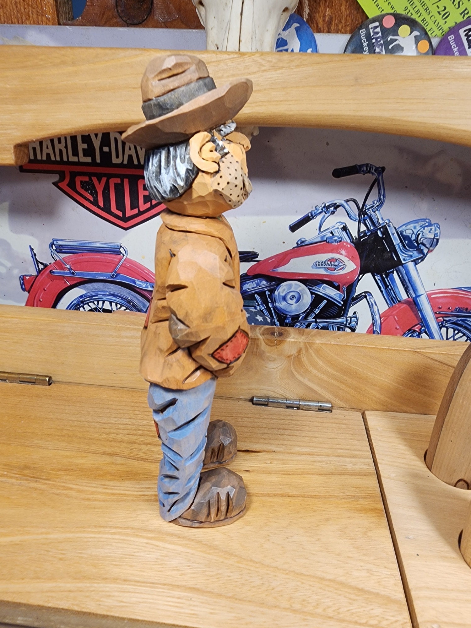 Hobo Woodcarving From the Hobo Series Hand Carved and Hand Painted by ...