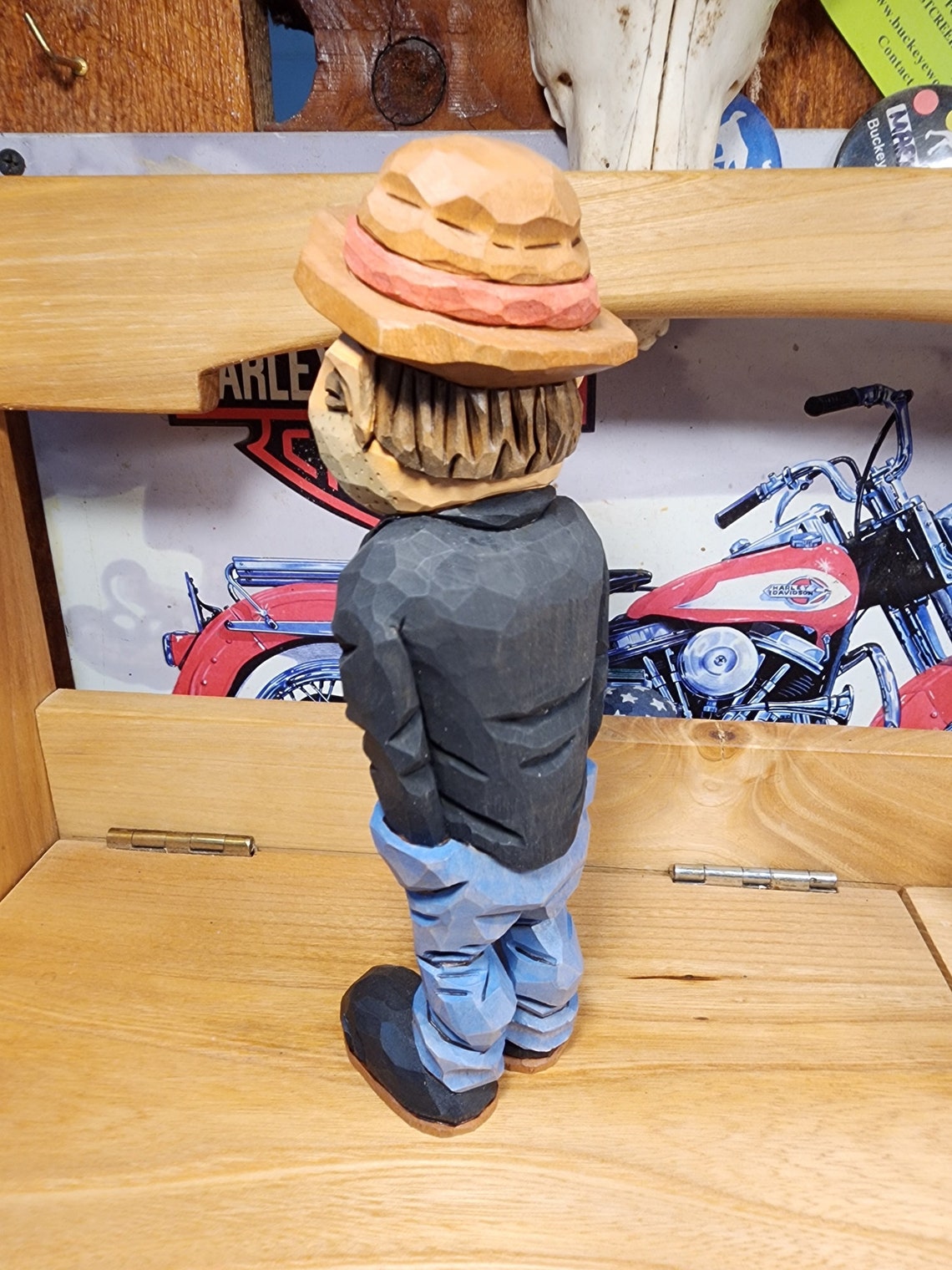 Hobo Woodcarving From the Hobo Series Hand Carved and Hand Painted by ...