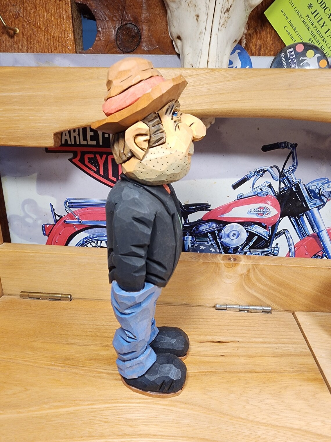 Hobo Woodcarving From the Hobo Series Hand Carved and Hand Painted by ...