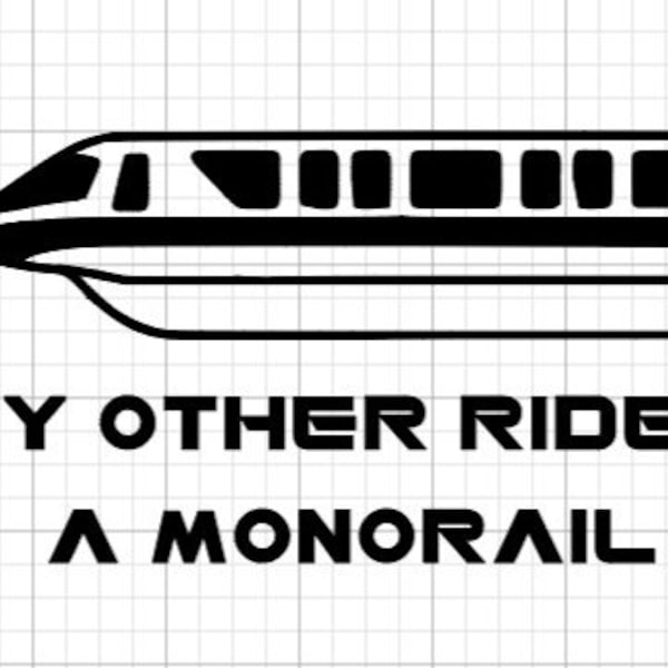 My Other Ride Decal - Etsy