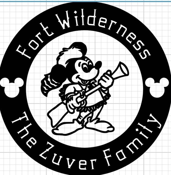 Fort Wilderness Musket Mickey Bumber Sticker Paper Paper & Party ...