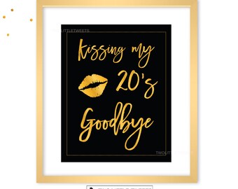 Kissing 20s goodbye | Etsy