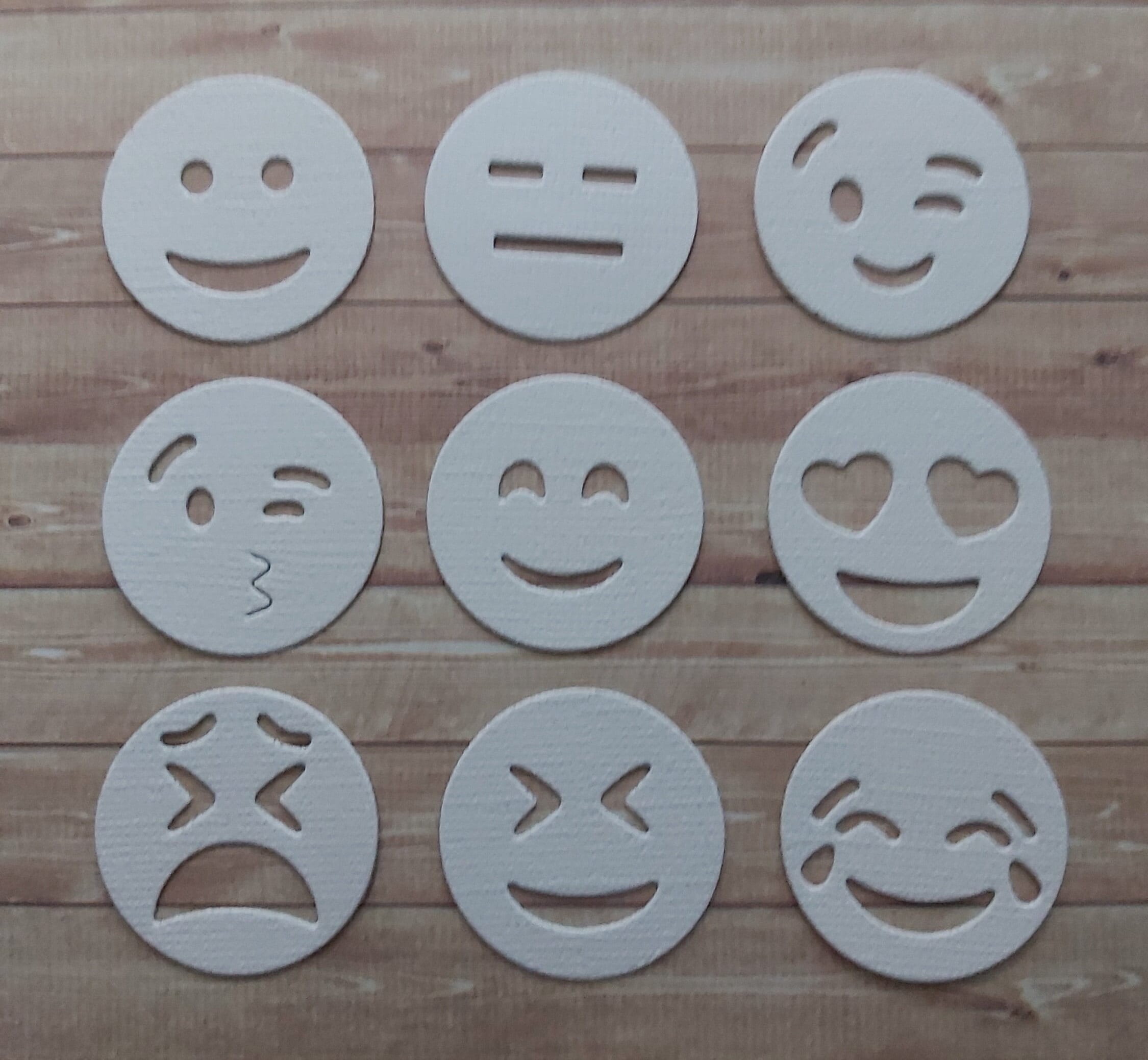 Emoji/smiley Face Cutouts to Decorate All Your Scrapbooking and Other ...