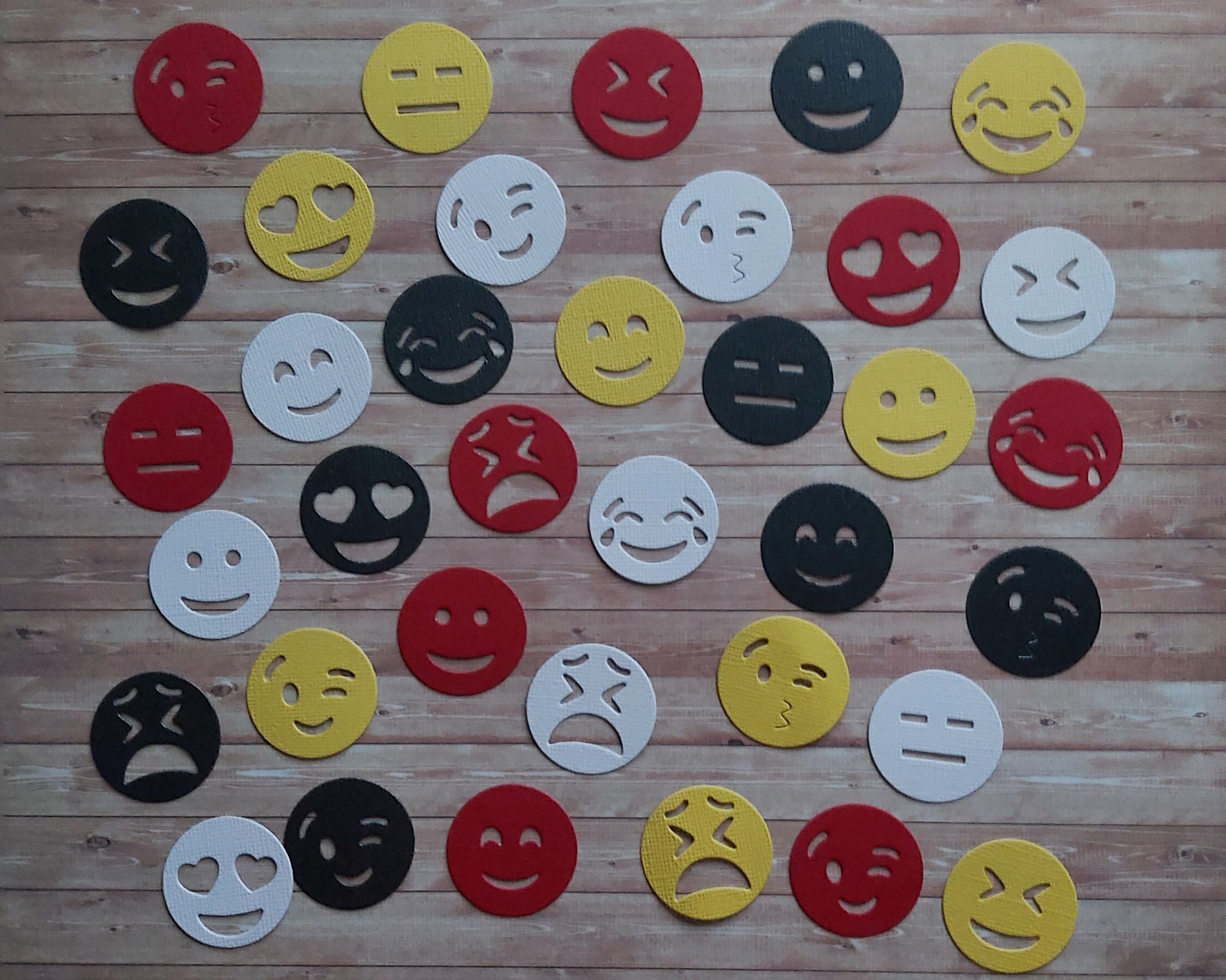 Emoji/smiley Face Cutouts to Decorate All Your Scrapbooking and Other ...