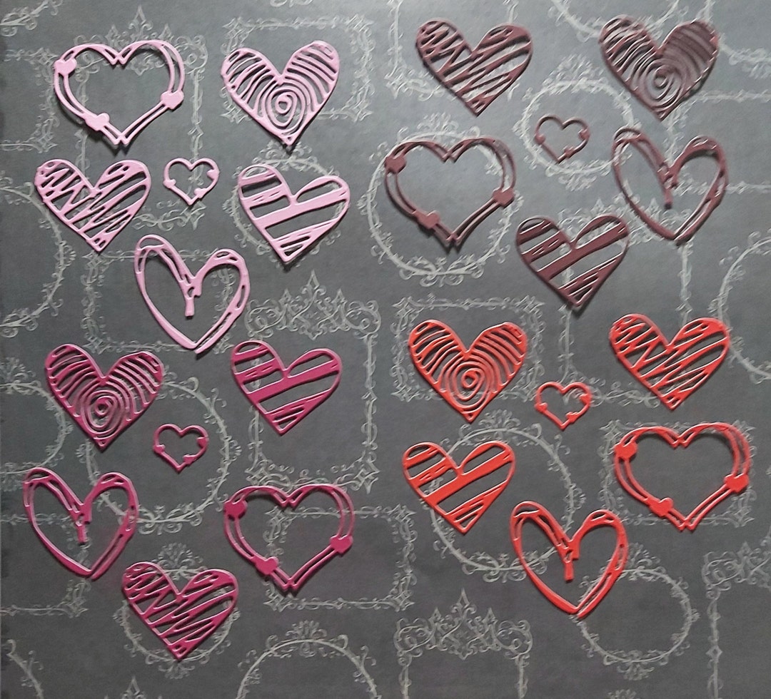 6 Heart Lace Cutouts for All Your Scrapbooking and Other Projects/junk ...