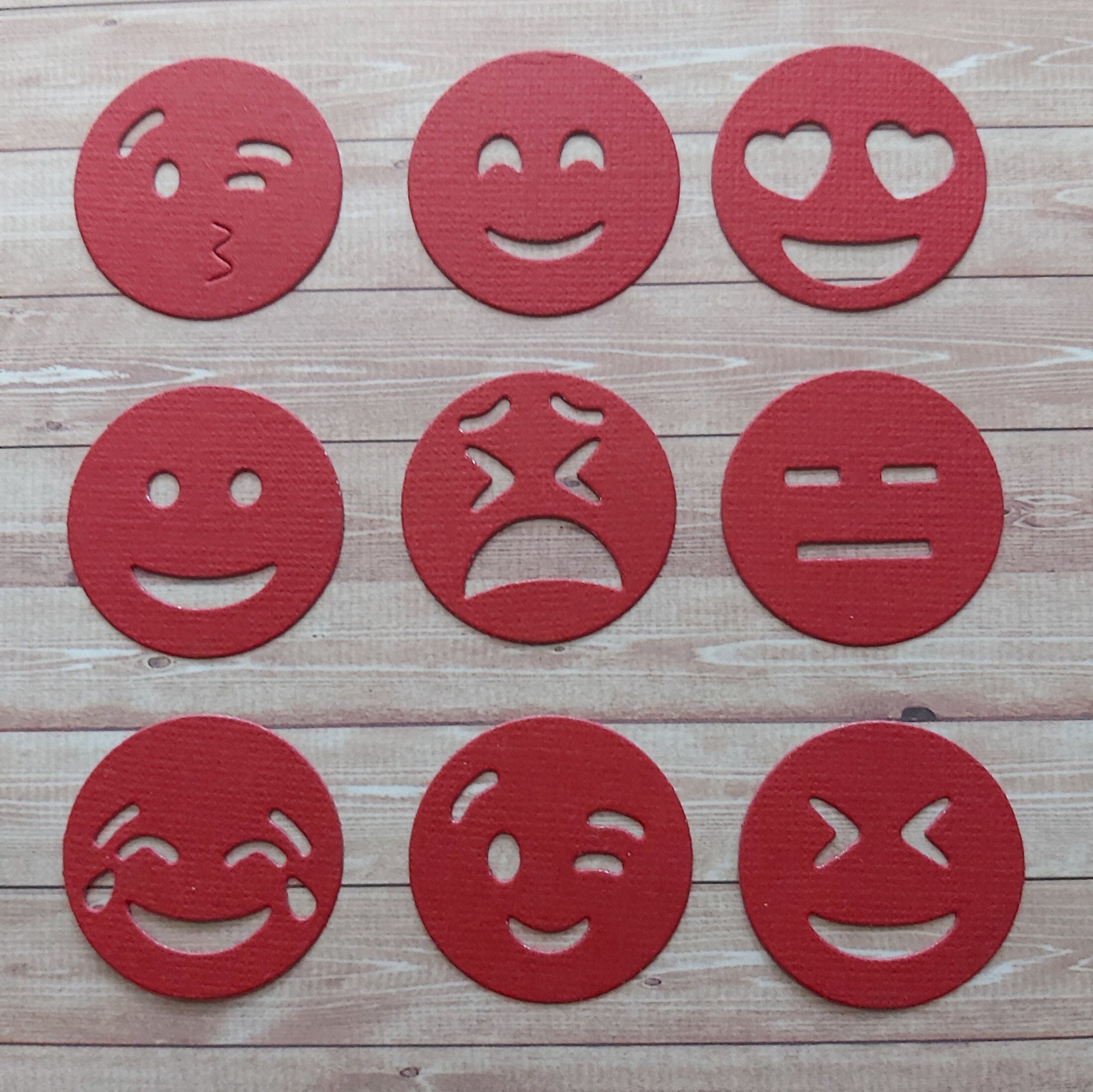 Emoji/smiley Face Cutouts to Decorate All Your Scrapbooking and Other ...