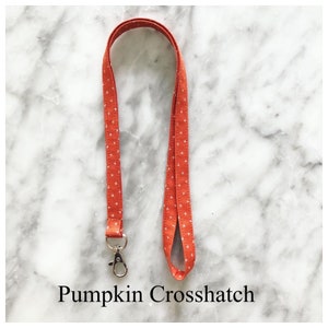 Fall Fabric Lanyards- Fall Lanyards- Floral Harvest Lanyard- Pumpkin ...