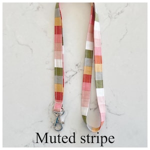 Spring Fabric Lanyards- Spring Lanyards- Floral Pastel Lanyard- Spring ...
