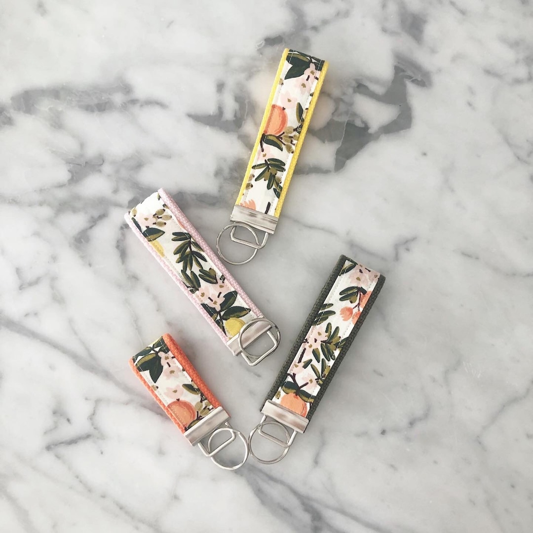 Rifle Paper Co Natural Citrus Key Fob- Rifle Paper Co Key Fob- Designer ...