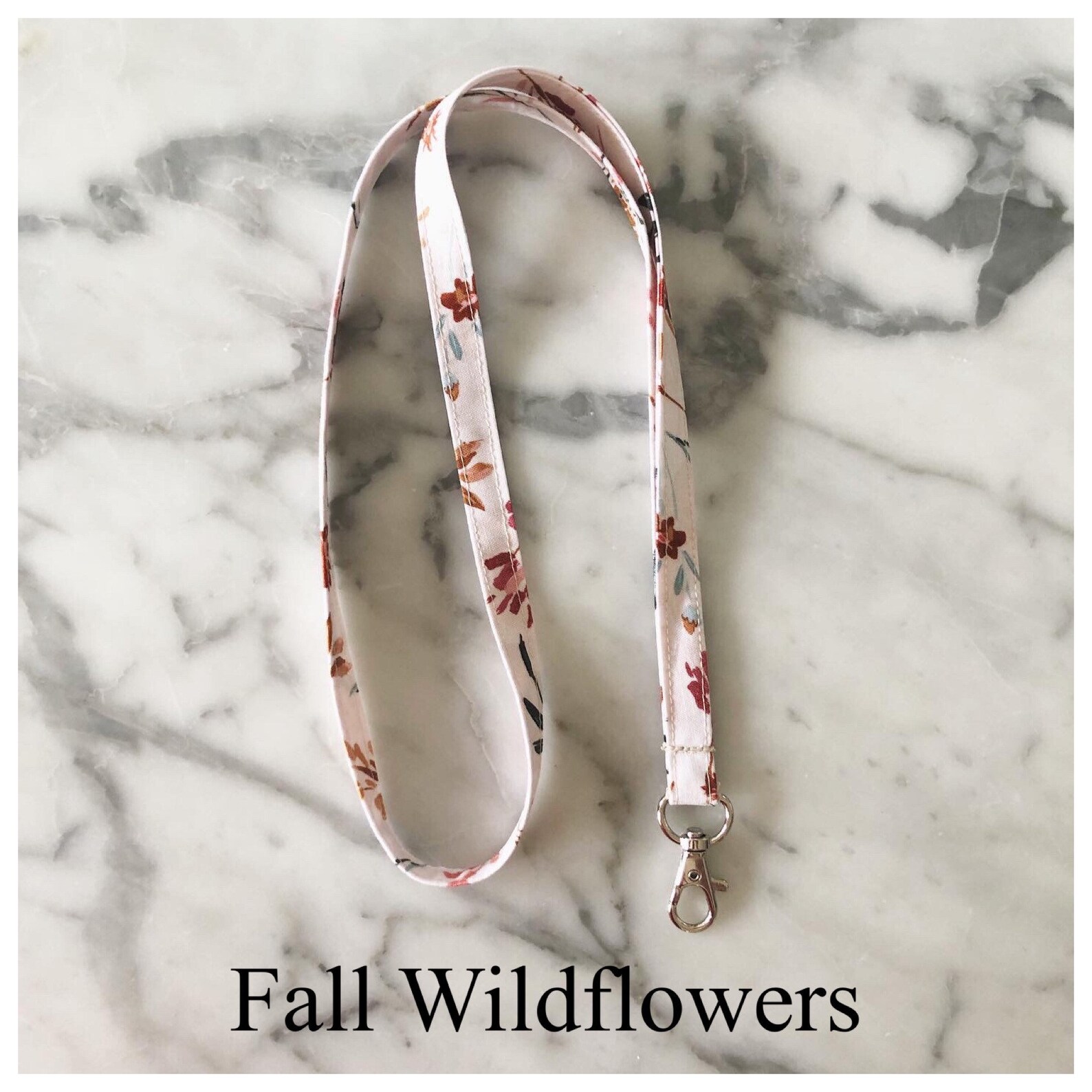 Fall Fabric Lanyards Fall Lanyards Floral Harvest Lanyard - Etsy
