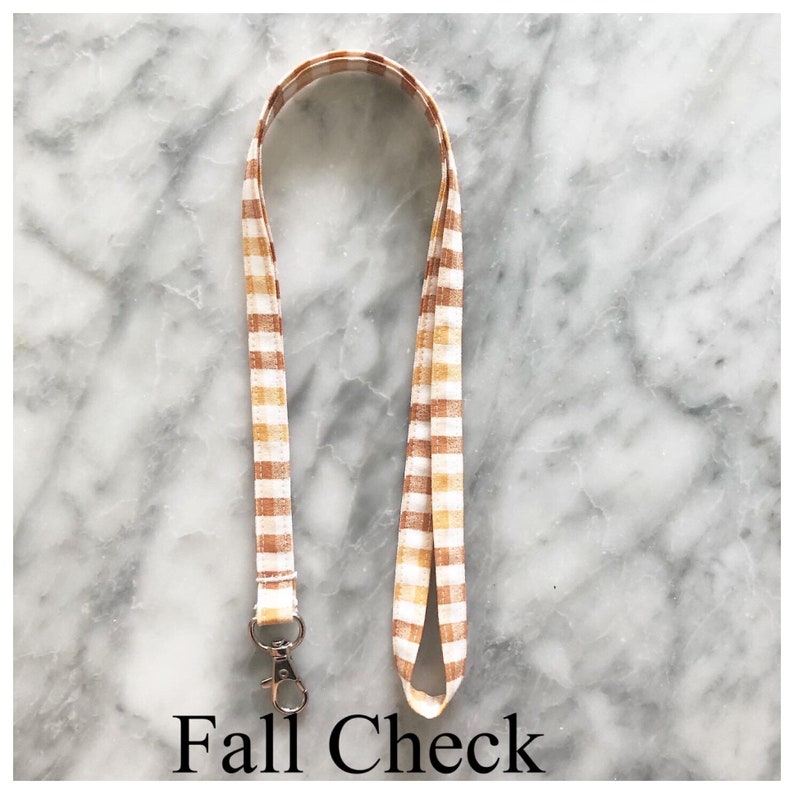 Fall Fabric Lanyards Fall Lanyards Floral Harvest Lanyard | Etsy