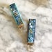 Blue Print Floral Key Fob Fabric Key Fob Navy Key Fob Blue Flower Key ...