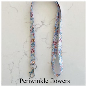 Spring Fabric Lanyards- Spring Lanyards- Floral Pastel Lanyard- Spring ...