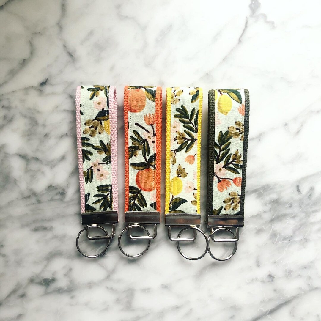 Rifle Paper Co Mint Citrus Key Fob- Rifle Paper Co Key Fob- Designer ...