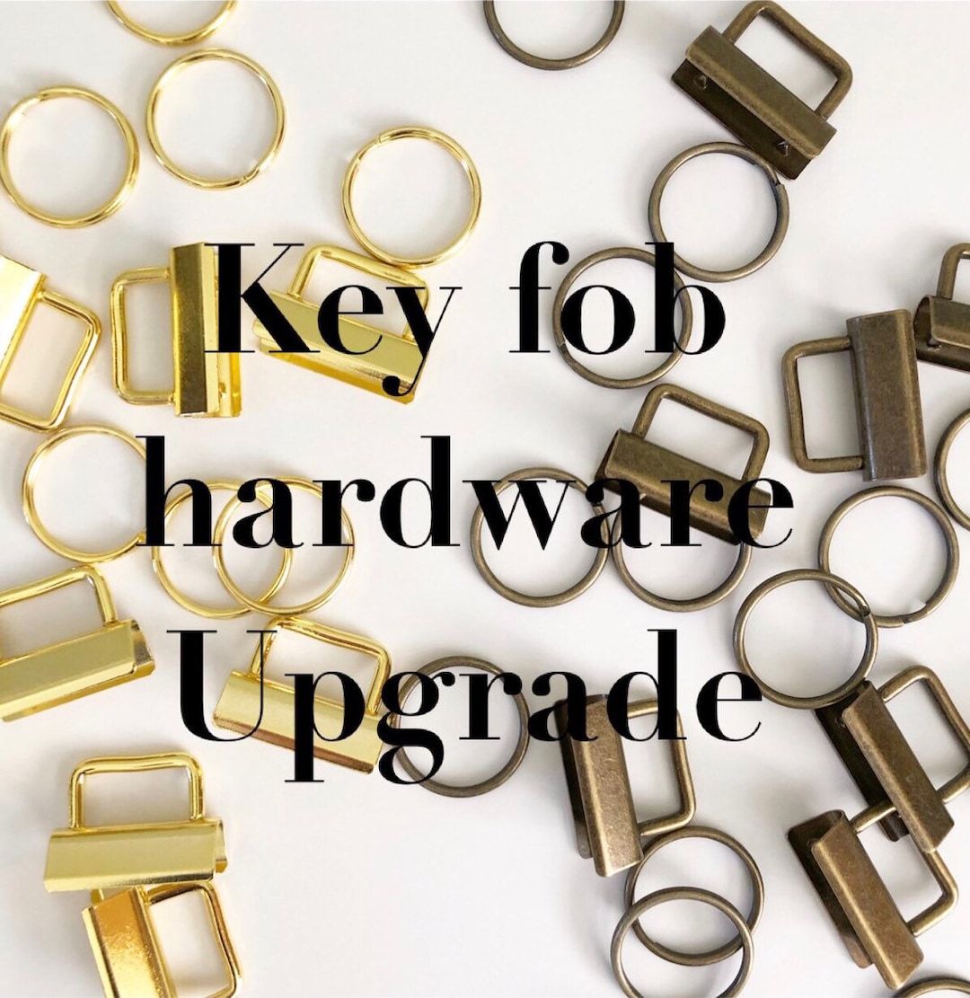 Add Gold or Antique Brass Hardware to Any Key Fob - Etsy