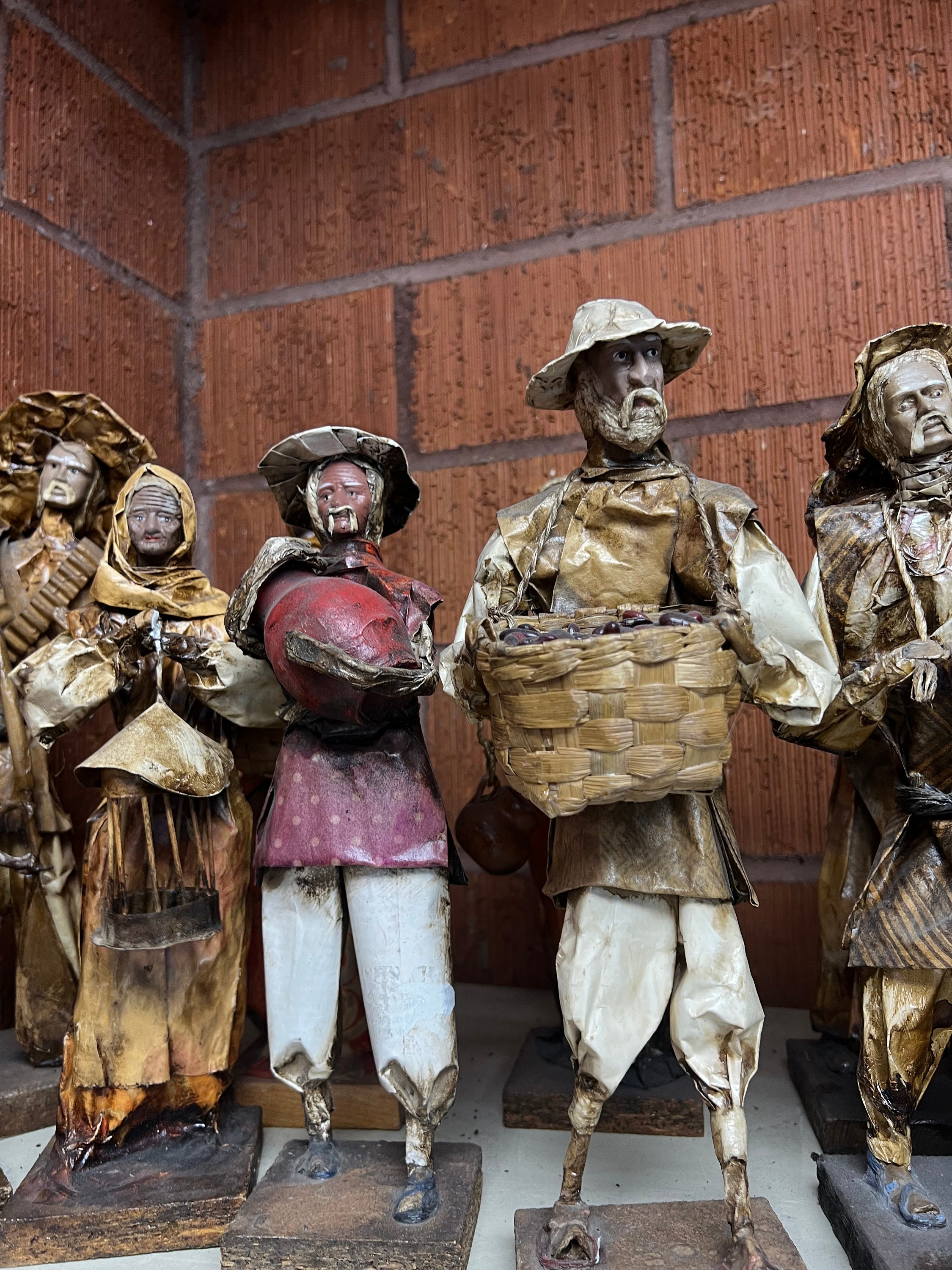 1 Paper Mache Folk Art Village People, Vintage, Sells by One. - Etsy