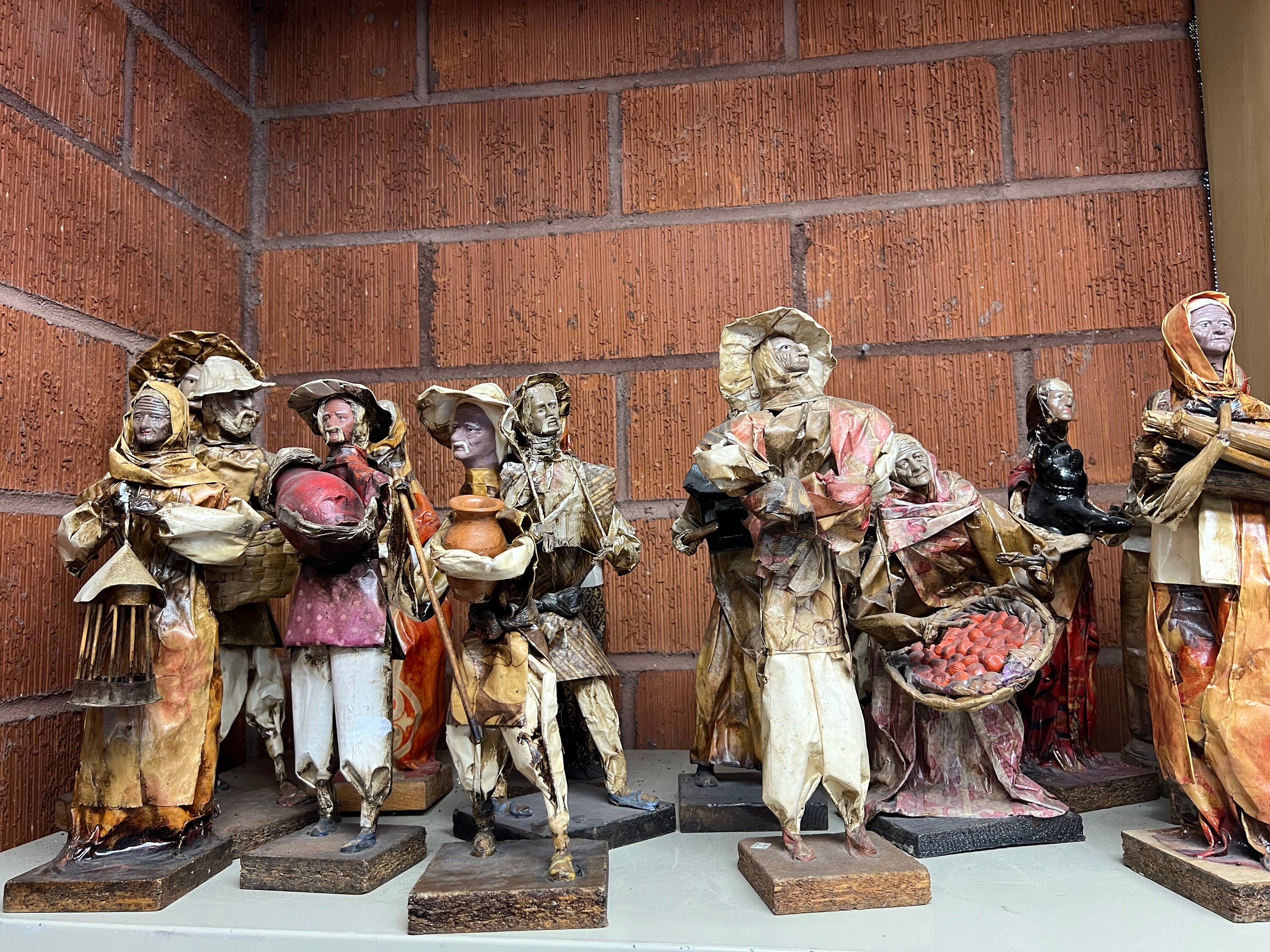 1 Paper Mache Folk Art Village People, Vintage, Sells by One. - Etsy