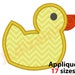 Duck Applique Design. Duck Embroidery Design. Embroidery Applique Duck ...