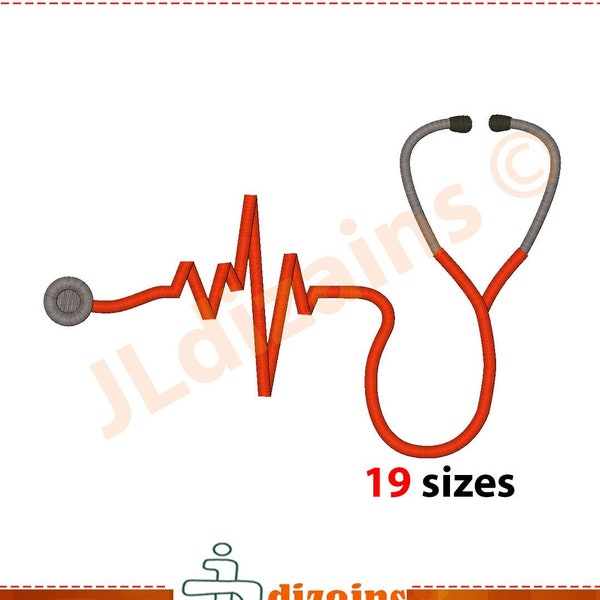 Stethoscope Embroidery Design - Etsy