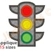 Traffic Lights Applique Design. Traffic Light Embroidery Design ...