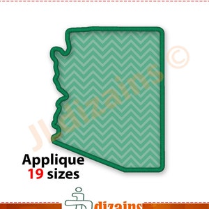 Arizona State Applique Embroidery Design. Machine Embroidery Design ...