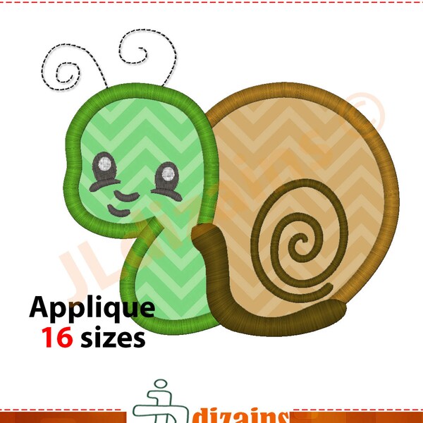 Snail Applique - Etsy