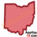 Ohio State Applique Embroidery Design. Machine Embroidery Design. Ohio ...