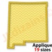 Iowa State Applique Embroidery Design. Machine Embroidery Design. Iowa ...