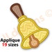 Bell Applique Design. Bell Embroidery Design. Applique Design Bell ...