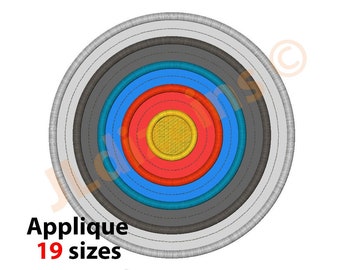 Archery Target Machine Embroidery Design - Etsy
