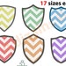 Shield Applique Design Set. Shield Embroidery Design Set. Embroidery ...