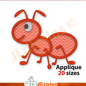 Ant Applique Embroidery Design. Ant Applique Design. Ant Embroidery ...
