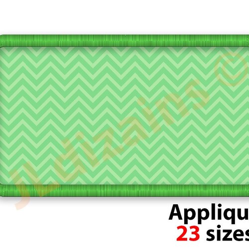 Rectangle Applique Embroidery Design Shape Applique Machine - Etsy