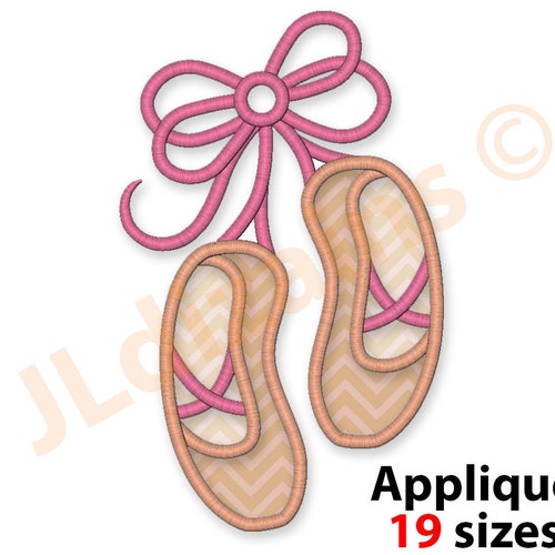 Ballet Shoes Applique Embroidery Design. Ballet Slippers - Etsy