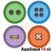 Button Applique Embroidery Design SET. Button Embroidery Designs ...