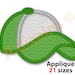 Baseball Cap Applique Design. Baseball Cap Applique Embroidery Design ...