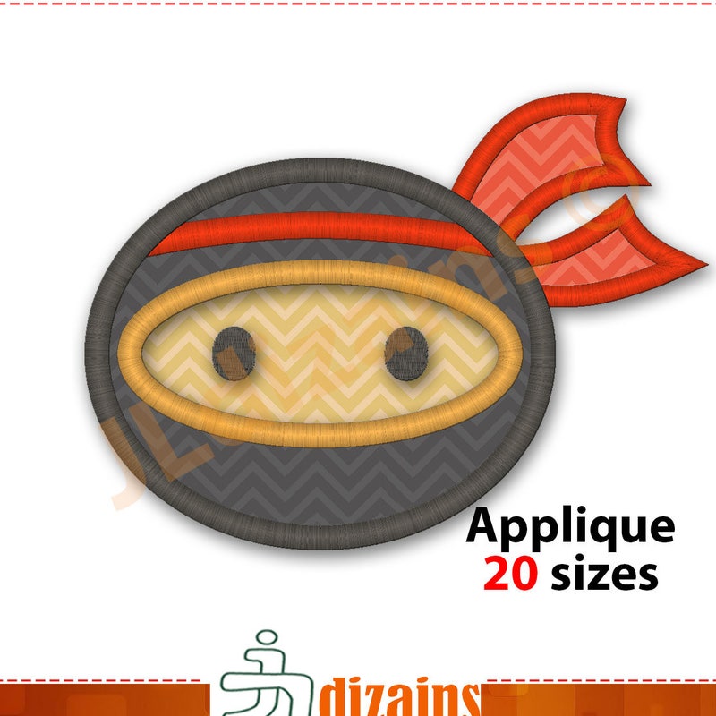 Ninja Applique - Etsy