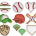 Baseball Applique Design Set. Baseball Embroidery Applique Design ...