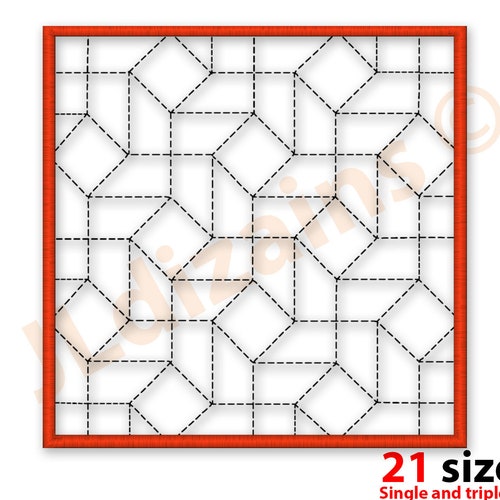 Quilting Background Machine Embroidery Design Set. Quilt Block | Etsy