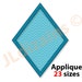 Diamond Shape Applique Embroidery Design. Diamond Embroidery Design ...