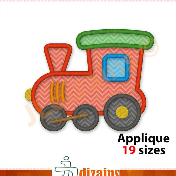 Train Applique - Etsy